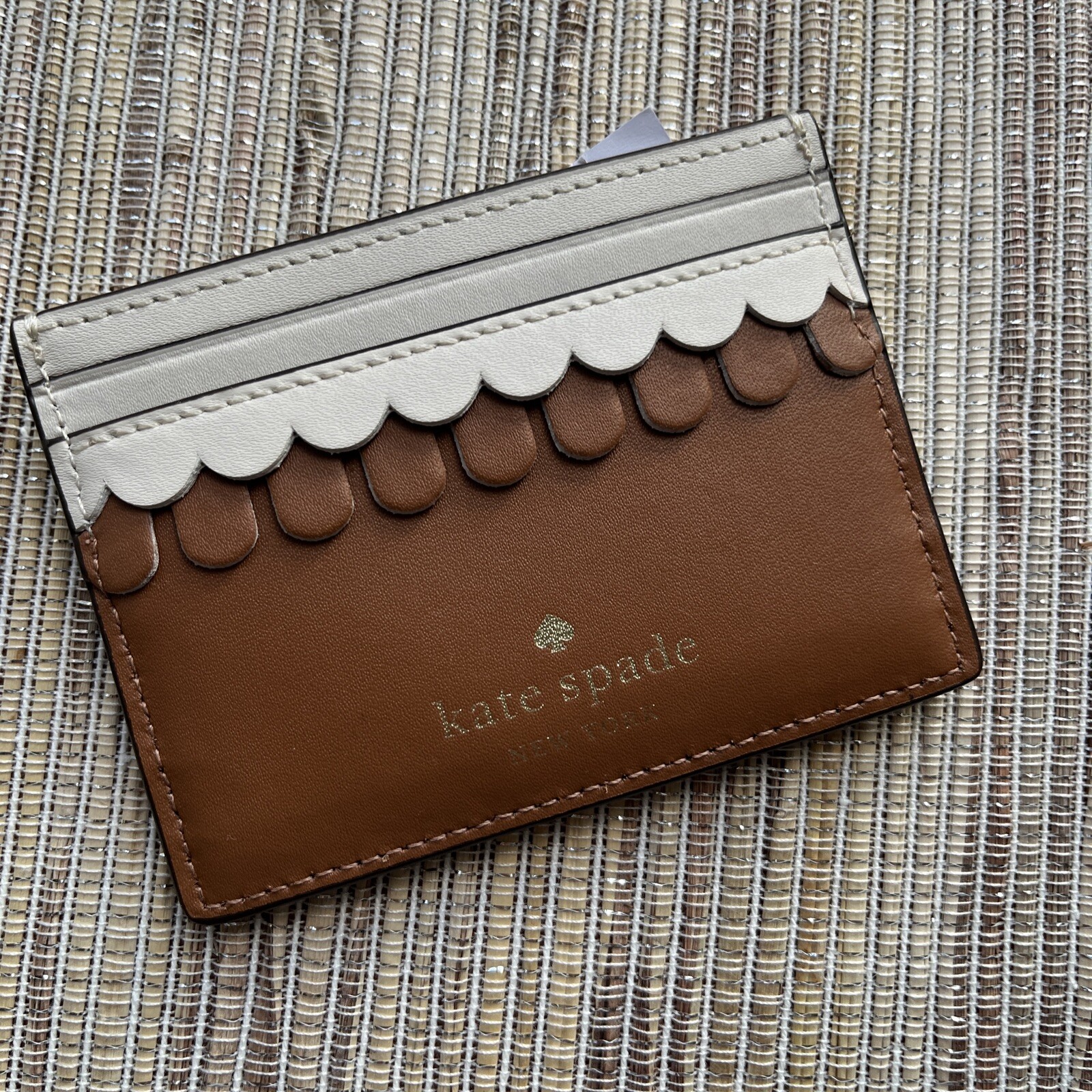 Kate Spade Gingerbread House Small Slim Card Holder Wallet Leather ...
