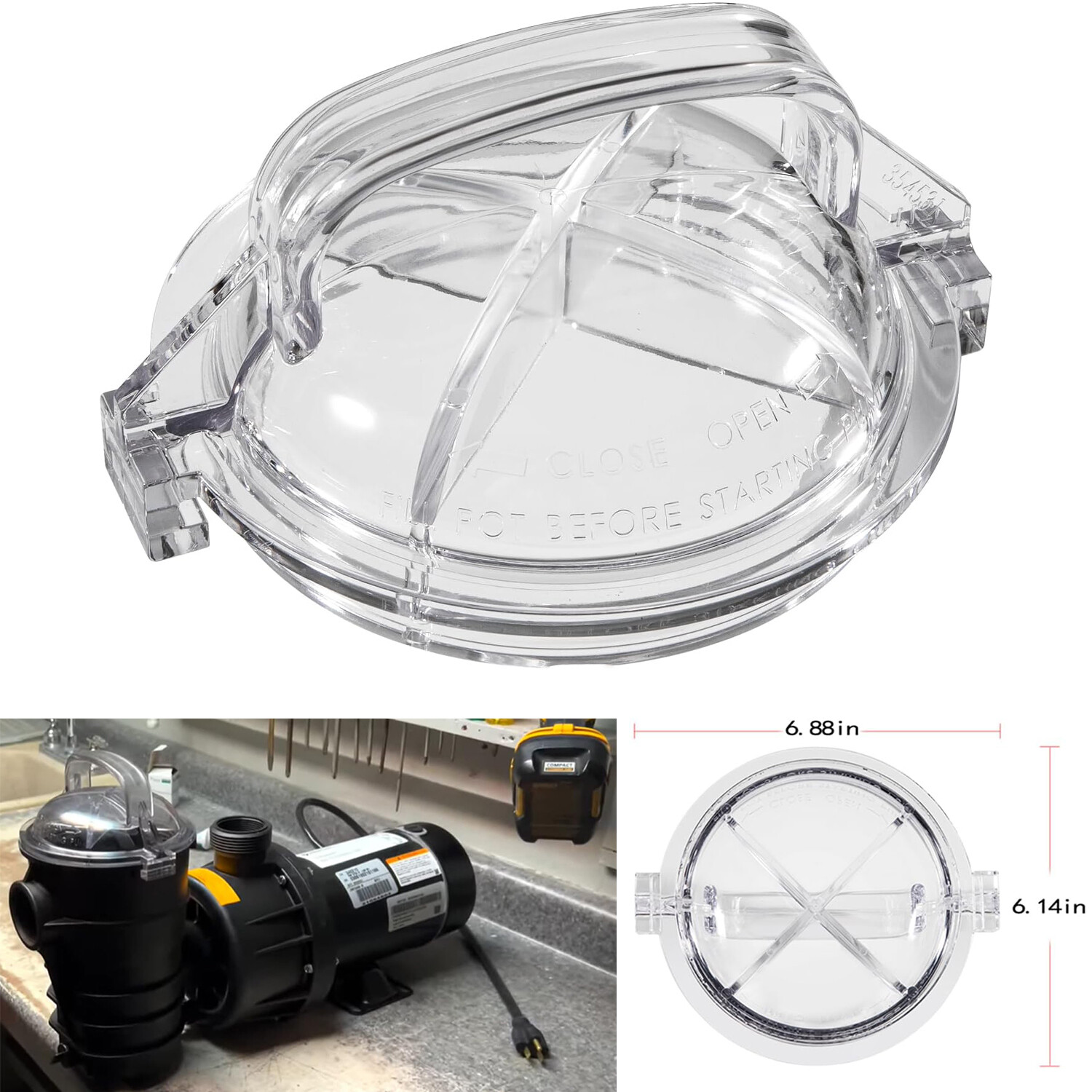 for Pentair Lid 354531 for Sta-Rite Dynamo Above ground Swimming Pool ...