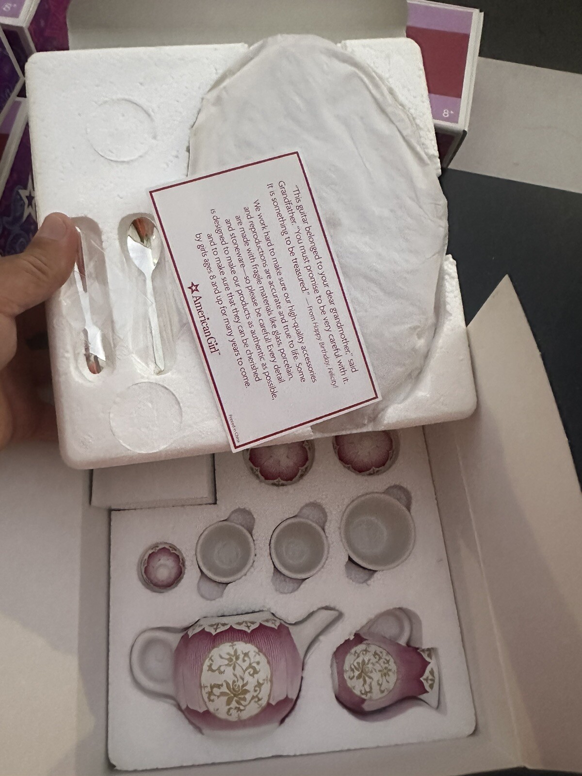 American Girl Retired Felicity Colonial Tea Set Complete Original for ...