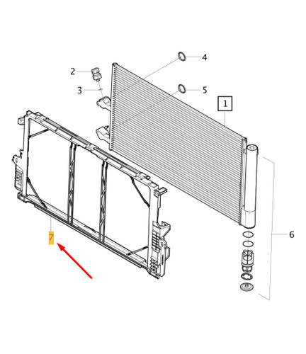 NEW VOLVO XC60 MK2 A/C CONDENSER FRAME 31657366 GENUINE | eBay