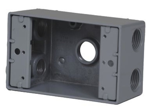 Westgate W1B75-5-WH 1-Gang Weatherproof Box 5 X .75 Inch Hubs 2 Inch ...