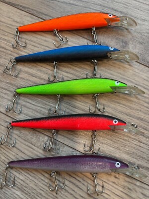 Lot of 5 Mint Rebel Fastrac Lures C Collector Color Set Rare ...
