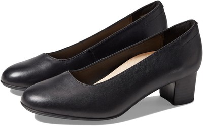 Women's Shoes Clarks LINNAE PUMP Classic Leather Slip On Pumps 62355 ...