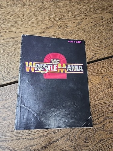 WWF Wrestlemania 2 Official Program April 7, 1986 Vtg Hogan Piper ...