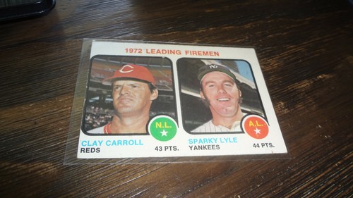 1973 TOPPS # 68 1972 LEADING FIREMEN BASEBALL CARD | eBay