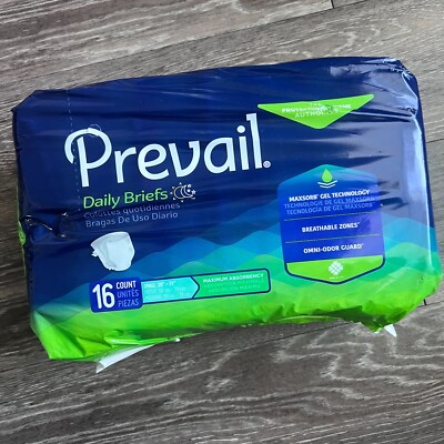 PREVAIL Daily ADULT Briefs Size Small 20"-31" 16 Count | eBay