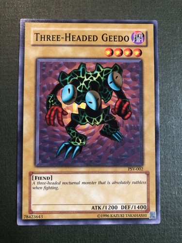 Yugioh - Three-Headed Geedo PSV-002 Unlimited Common 1996 LP | eBay