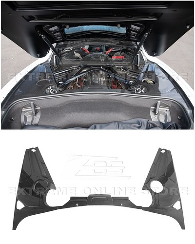 EOS For 20-Up Corvette C8 CARBON FIBER Engine Bay Trim Panel Appearance ...