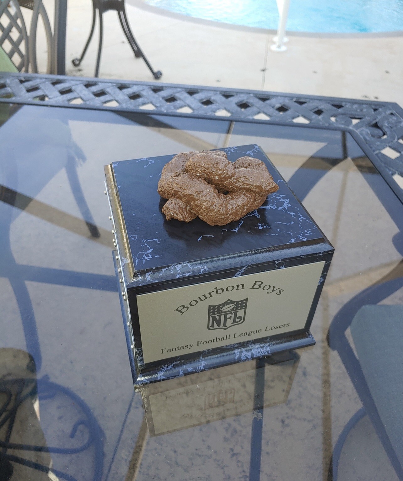 POOP Trophy -Fantasy Football Trophy - POOP Trophy - Last Place - 18 ...