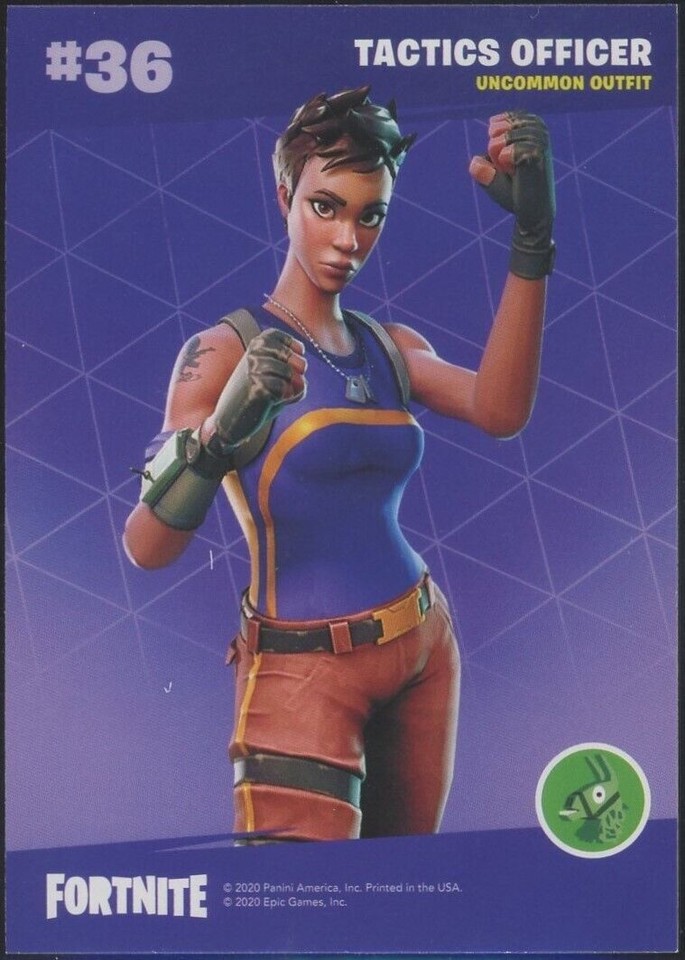 2020 Panini Fortnite Series 2 Tactics Officer Uncommon Outfit #36 | eBay