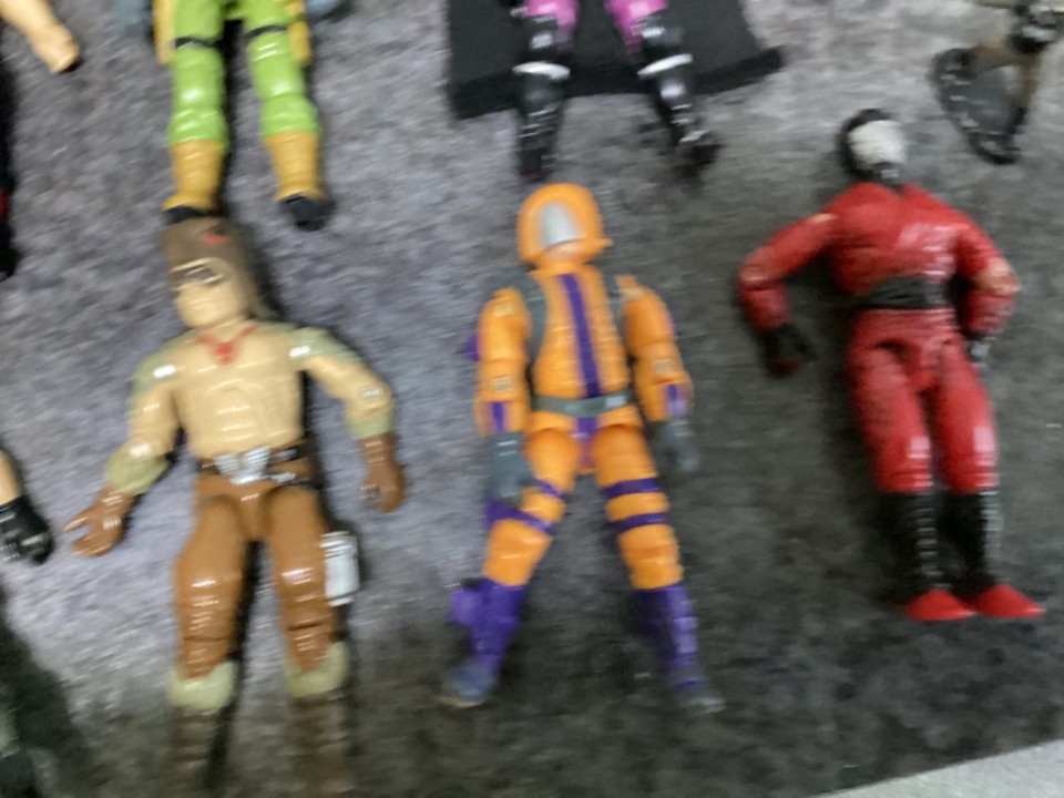Figure lot GI Joe Outback Night Force big boa 3 3/4 1980s Hasbro micro ...