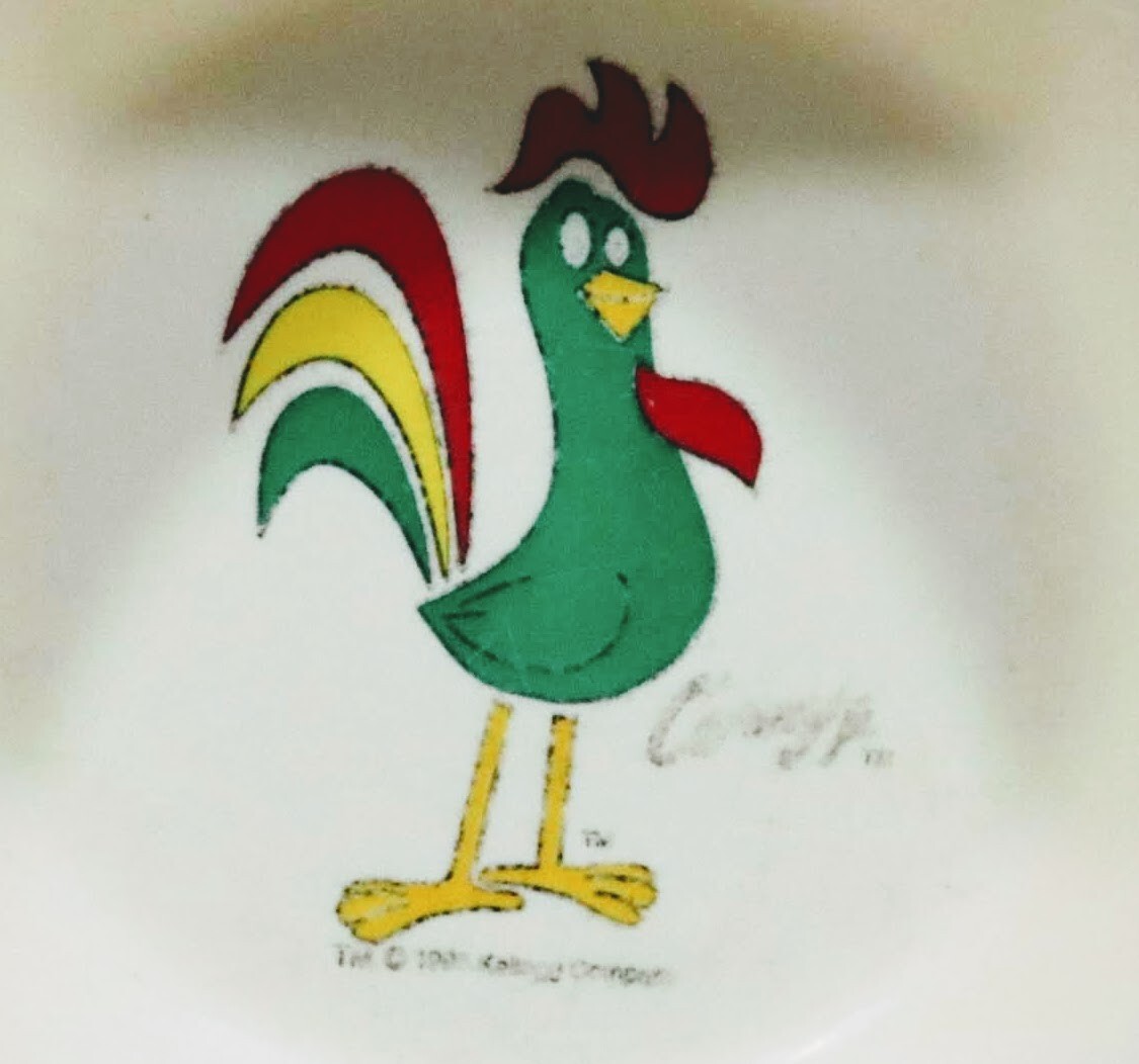 1995 Kellogg's Cornelius "Corny" Rooster Cereal Bowl | eBay UK