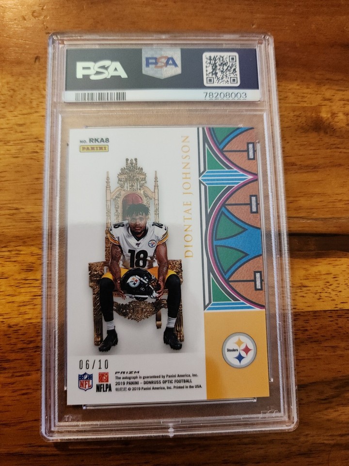 2019 Donruss Optic Dionte Johnson Rookie Kings Auto /10 PSA 9 | eBay