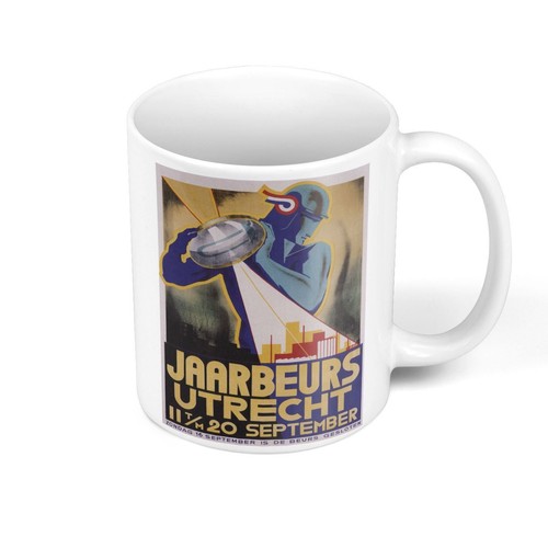 Tasse Céramique Mug Jaarbeurs Utrecht Style Art Deco Poster Retro 1920 ...