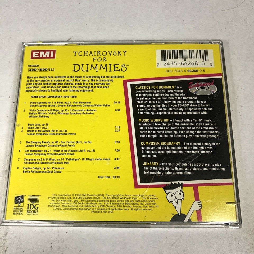 Tchaikovsky for Dummies - Music CD | eBay