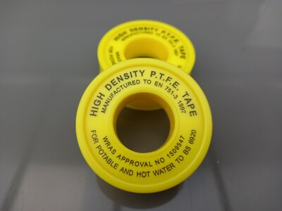 Threaded Sealing Tape Plastic Ptfe Pipe Joints WRAS APPROVAL #1509547 ...