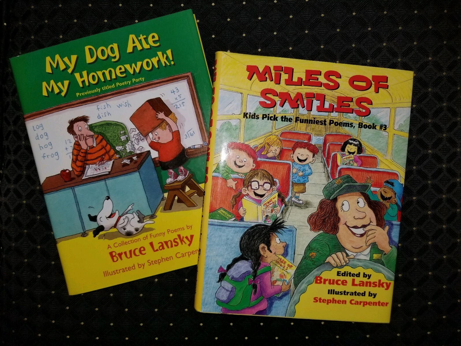 "My Dog Ate My Homework" & "Miles of Smiles" by Bruce Lansky POEMS ...