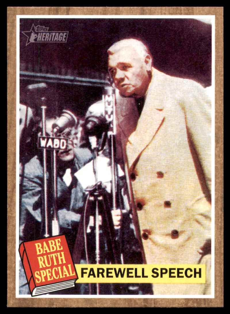 2011 Topps Heritage Babe Ruth Farewell Speech #144 | eBay