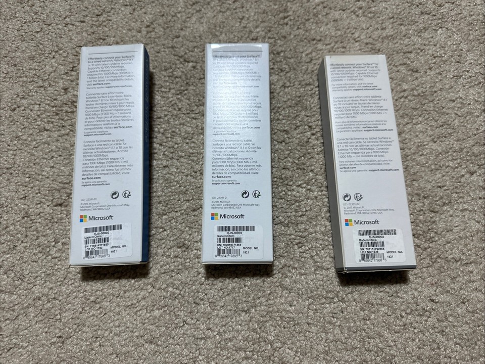 Microsoft Surface USB 3.0 Gigabit Ethernet Network Adapter EJS-00002 ...