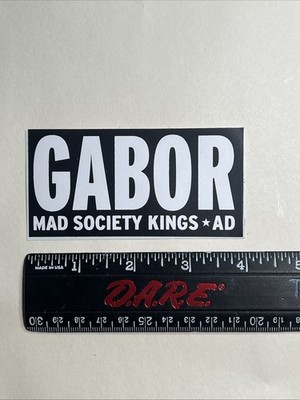 Gabor MSK AD 4” Vinyl Sticker Mad Society Kings Graffiti Slap | eBay