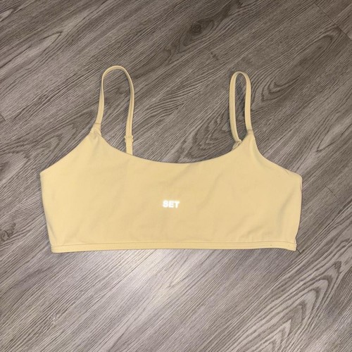 SET Active Airluxe Light “Butter Yellow”Breath Base Sports Bra Size ...