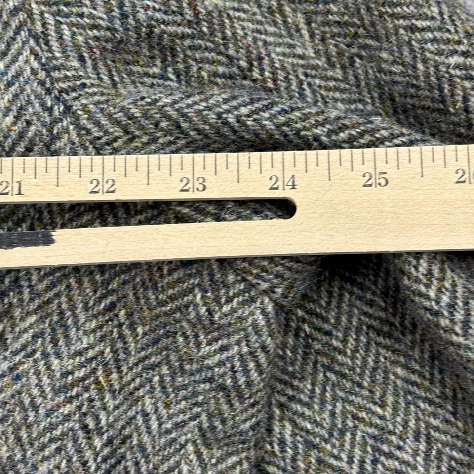 Harris Tweed Jacket Adult 46R Grey Country Hunting Outdoor Weave Blazer ...