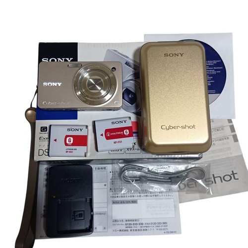 Sony Cyber Shot DSC WX1 Gold Digital Camera 10MP 5x Zoom Box Charger ...