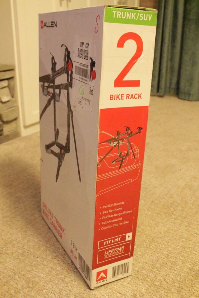 Allen Sports Deluxe 2 Bicycle Trunk Mounted Bike Rack Carrier 102DN | eBay