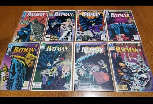Lot of (8) Batman Comic Books 449 469 491 493 494 496 499 502 DC 1990 ...
