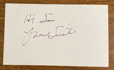 Frank Sinatra Signed Autograph Signature 3x5 index card | eBay