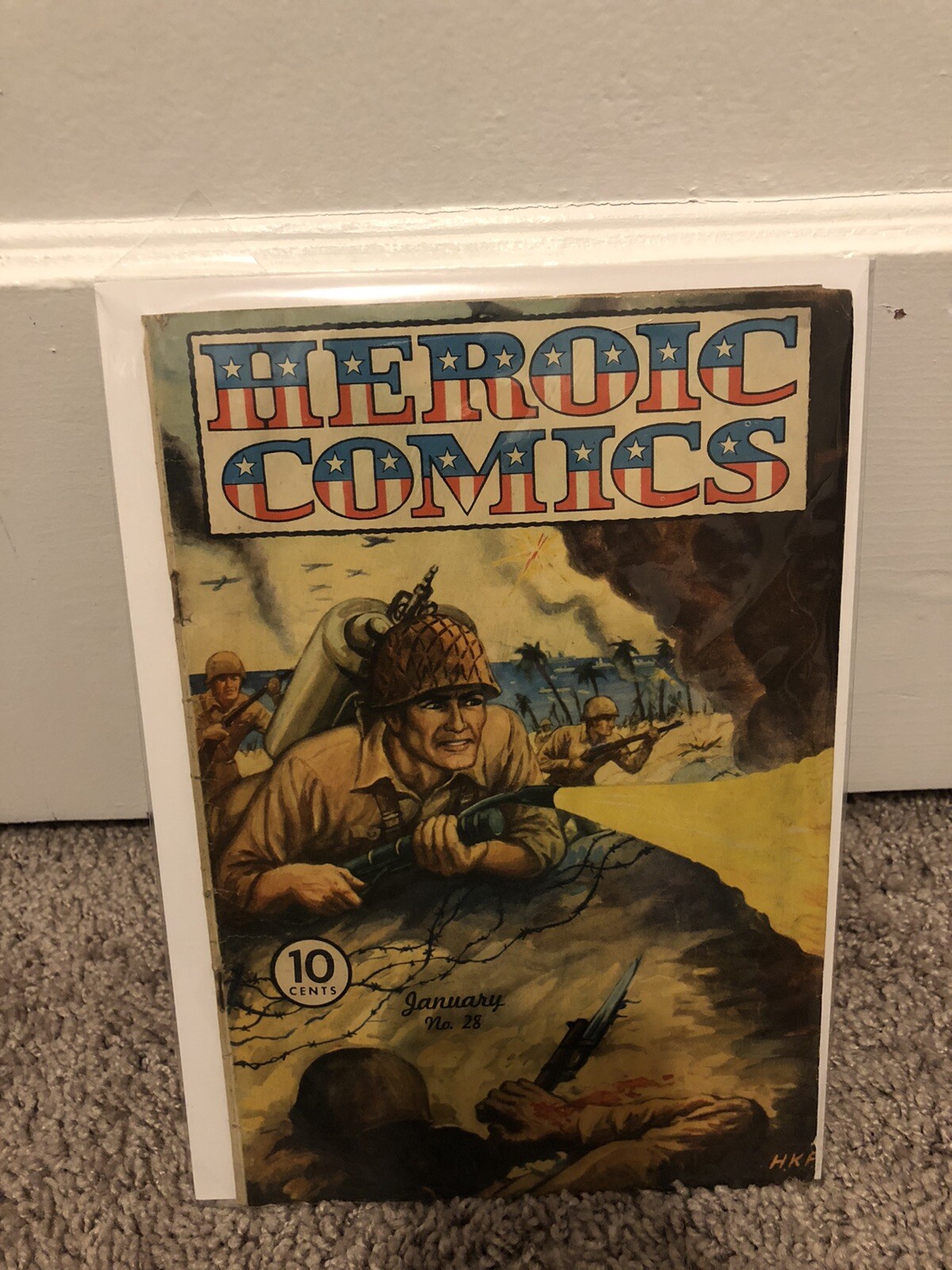 Heroic Comics #28 January 1945 Flamethrower Cover | eBay