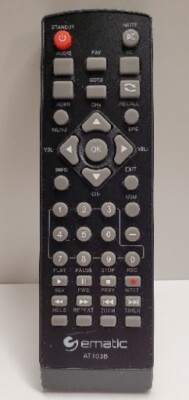 Ematic Remote Control Model AT103B!! | eBay