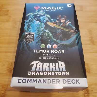 Temur Roar Commander Deck, New Sealed, Tarkir Dragonstorm Commander | eBay
