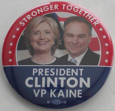 OFFICIAL PRESIDENT HILLARY CLINTON VP KAINE 2016 Stronger Together ...