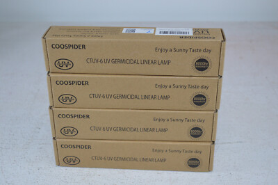 Lot of 4 Coospider CTUV-6 UV Germicidal Linear Lamp 6W 110V | eBay