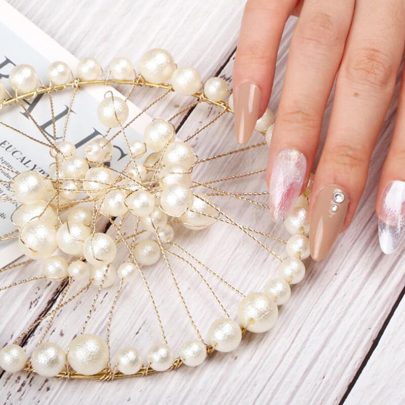 1X Manicure Pearl Nail Art Decoration Board Photo Props Display T_ln ...