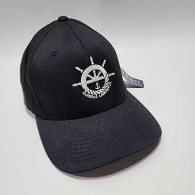 Eureka Landings Captain Hat Sailing Baseball Cap Black Boating | eBay