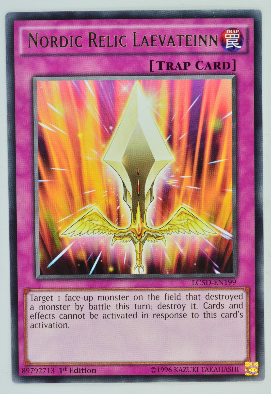 Yugioh Nordic Relic Laevateinn LC5D-EN199 Rare 1st Edition | eBay