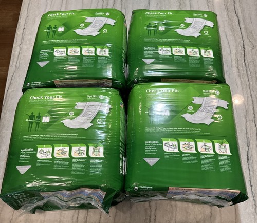 FitRight Opti Fit Briefs Extra Adult Diapers Size Medium 32"- 42" Pack ...