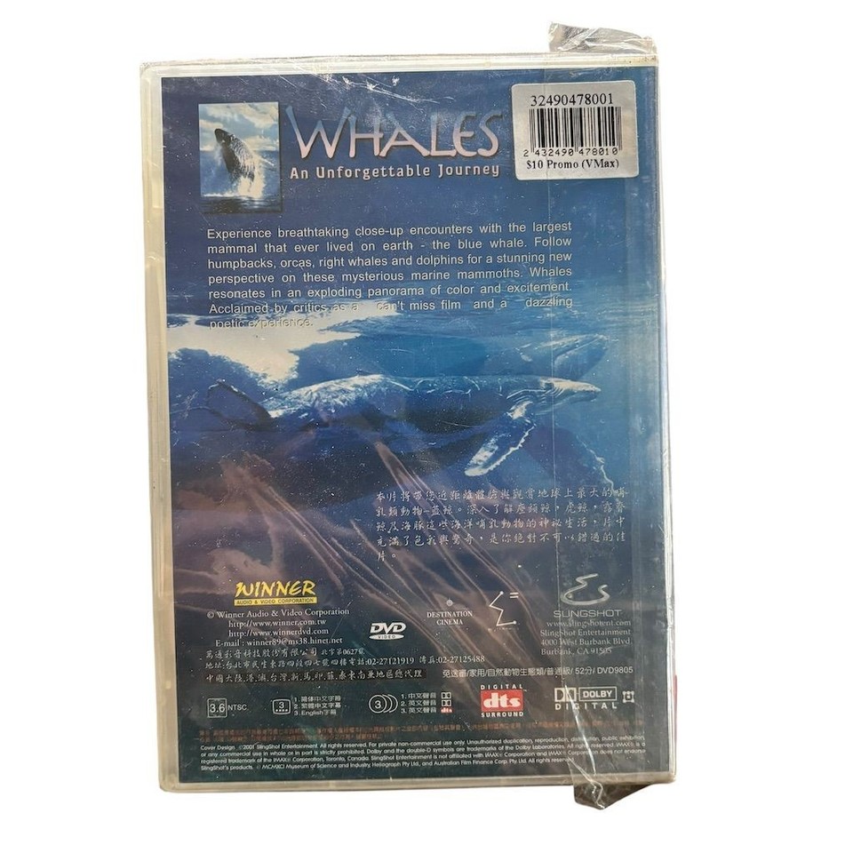 Whales: An Unforgettable Journey IMAX DVD Documentary Nature Film | eBay
