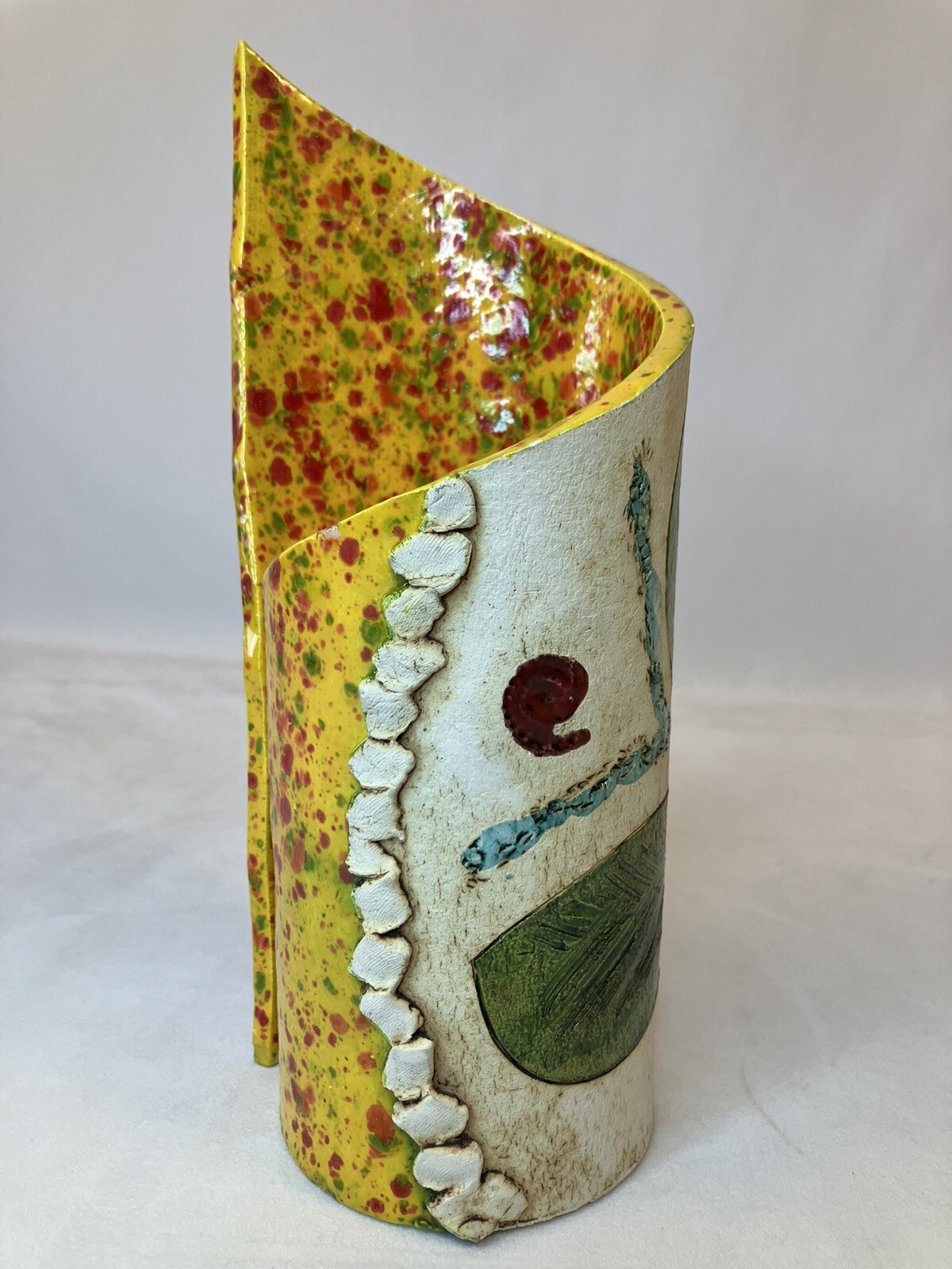 Artisan Made Signed Taller Gabiza Ceramic Pottery Vase Puerto Rico 10 ...