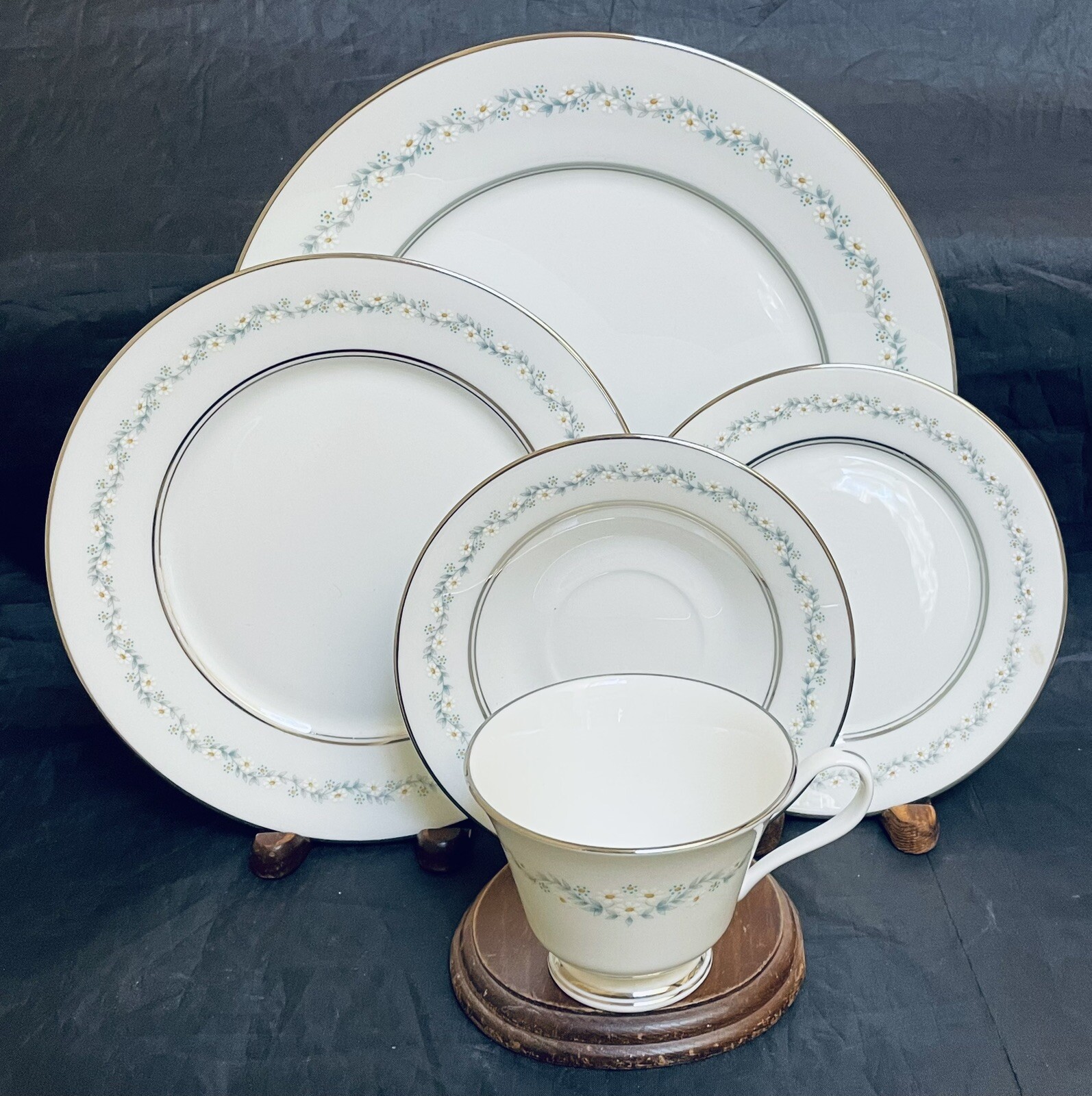 Lenox / Oxford Bone China HOLYOKE 5 Piece Place Setting AMAZING ...