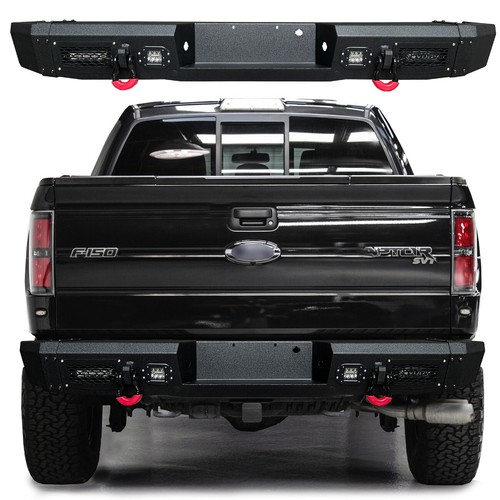 Vijay FIT 2010-2014 Ford F150 Raptor SVT Steel Rear Bumper W/LED Lights ...