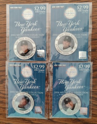 NY Yankees 2004 Medallion Collection Lot of 4-New Sealed | eBay