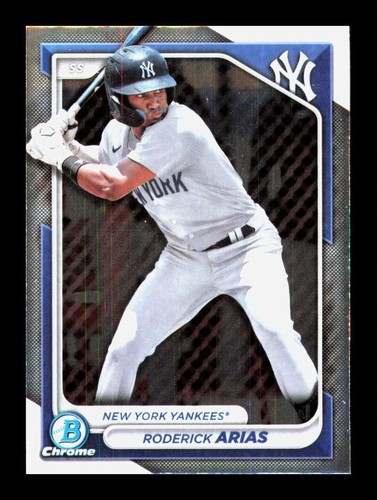 2024 Bowman Chrome Roderick Arias #BCP-100 New York Yankees Rookie RC ...