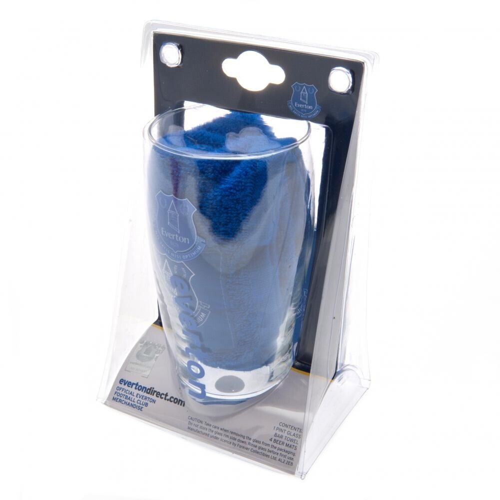 Everton FC Mini Bar Set Official Merchandise Gift NEW UK STOCK FREE P&P ...