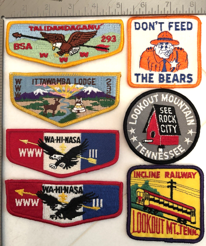 3 VINTAGE OA Lodges 111 235 293 WA-HI-NASA ITTAWAMBA TALIDANDAGANU +3 ...