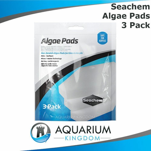 Seachem Algae Pads 3pk - Aquarium Cleaner for Glass Acrylic Fish Tank Foam Pad | eBay Australia