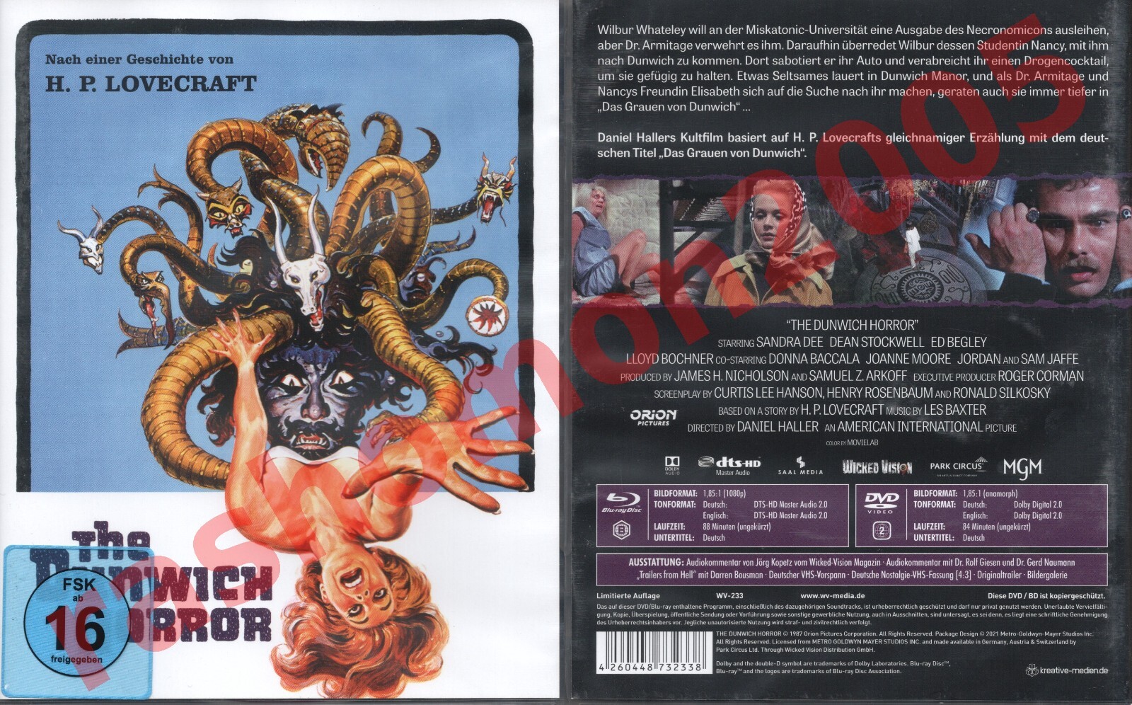 Blu-ray+DVD THE DUNWICH HORROR (1970) Sandra Dee Dean Stockwell Region ...