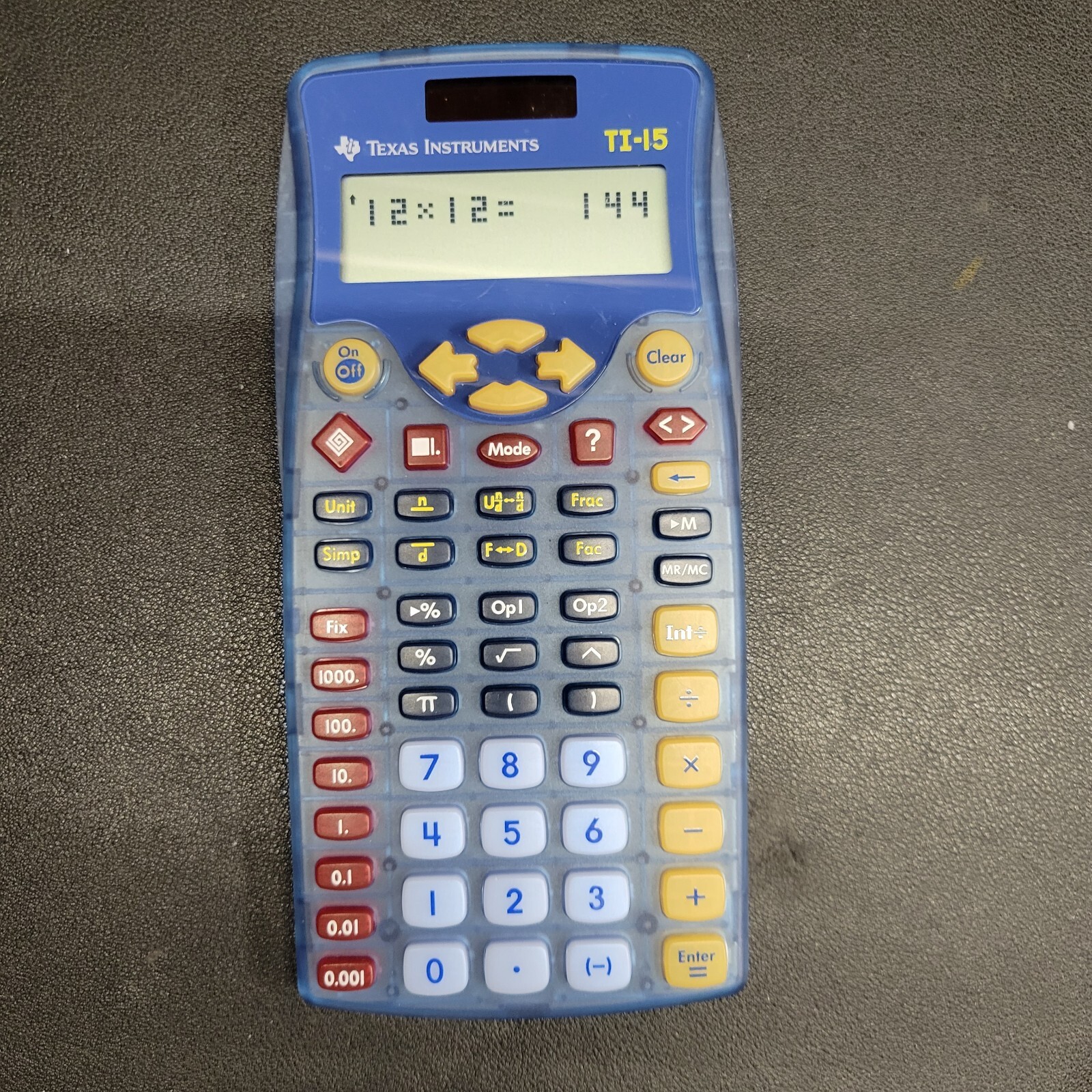 Scientific Calculator - Texas Instruments TI-15 w/ Cover Tested Works ...